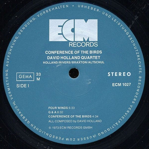 David Holland Quartet - Conference Of The Birds (Vinyl, LP, Album) Ver